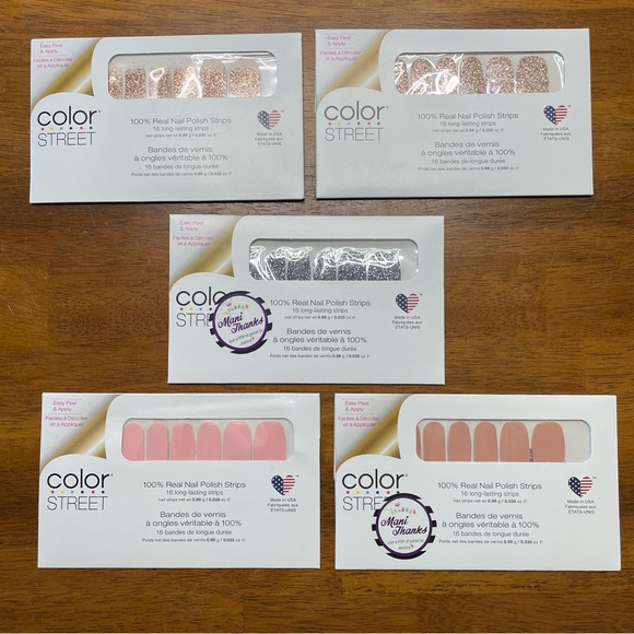 Color Street | Makeup | Color Street Nail Strips Rose Gold Tokyo Lights ...